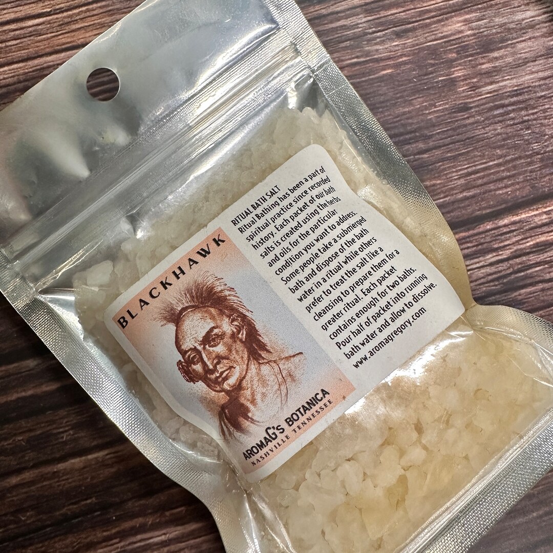 Blackhawk Bath Salt - Hoodoo Spell - Pagan - Witchcraft Supplies - Etsy
