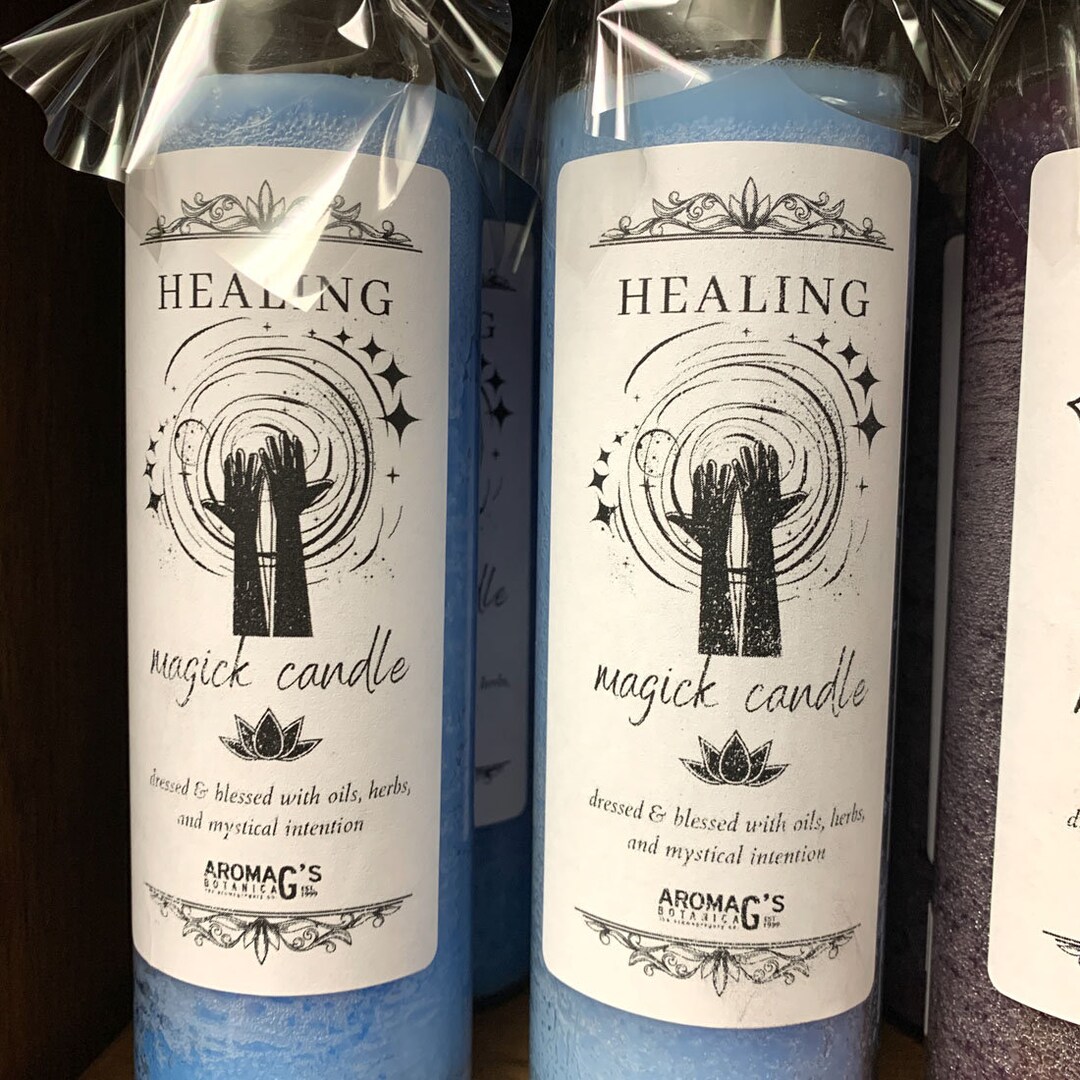 Healing Spell Candle - Blessed & Dressed 7 Day Candle - Etsy