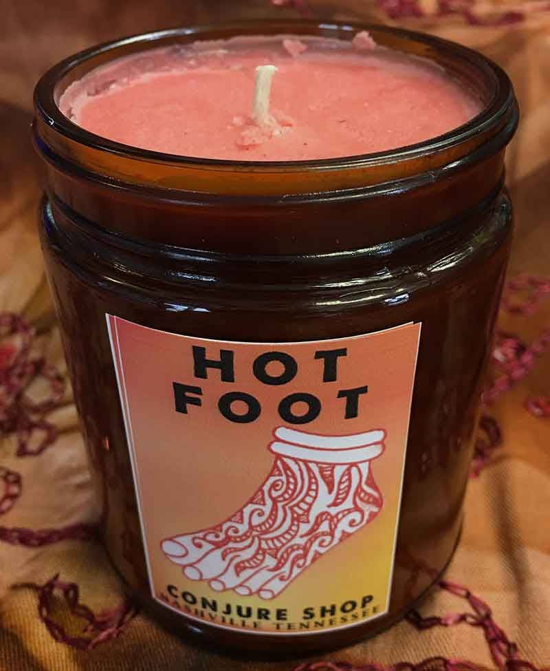 Hot Foot scent soy candle hoodoo witchcraft pagan | Etsy