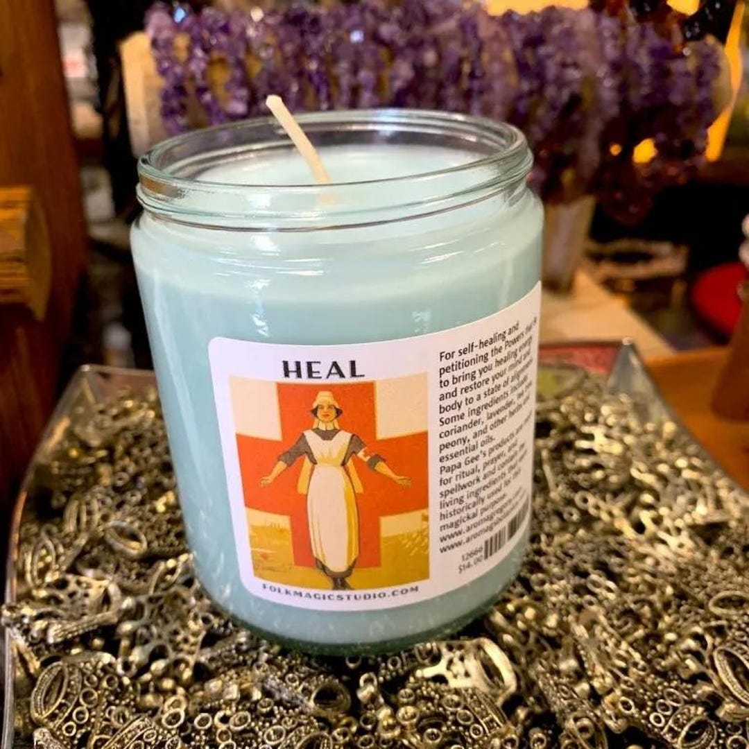 Heal Candle – for Healing and Renewal - Hoodoo - Witchcraft - Etsy