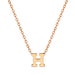 14k Gold Letter Necklace - Etsy