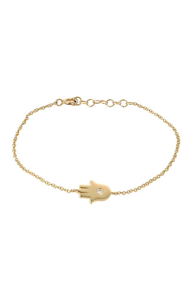 Diamond Hamsa Bracelet 14k Gold | Etsy