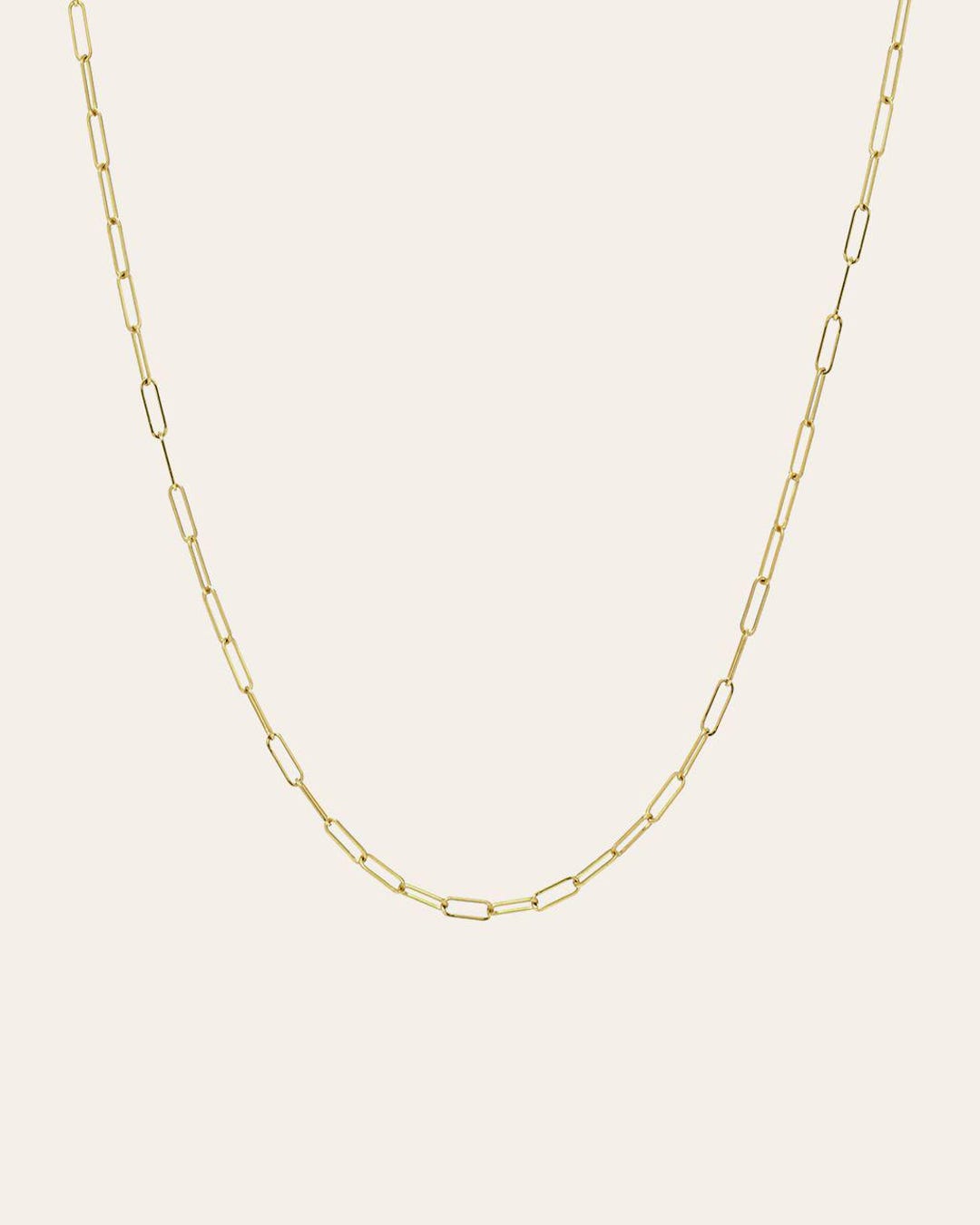 14k Gold Open Link Chain Necklace - Etsy