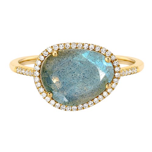 Labradorite Rose Cut Ring Solid Gold/silver Promise Ring - Etsy