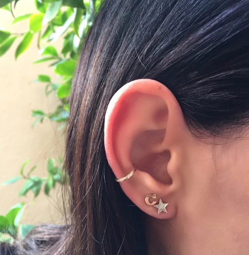 Gold Ear Cuff 14k Solid Gold - Etsy