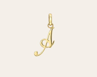 14K Gold Cursive Letter "p" Initial Pendant With Diamond – Diamond ...