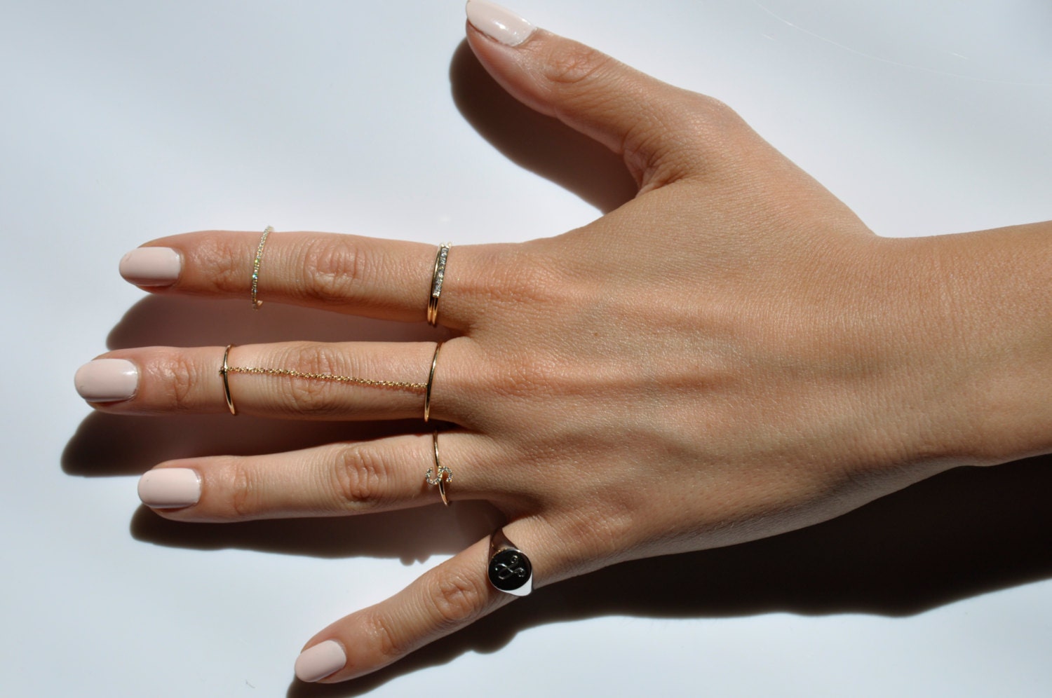 14k gold pinky signet ring | Etsy