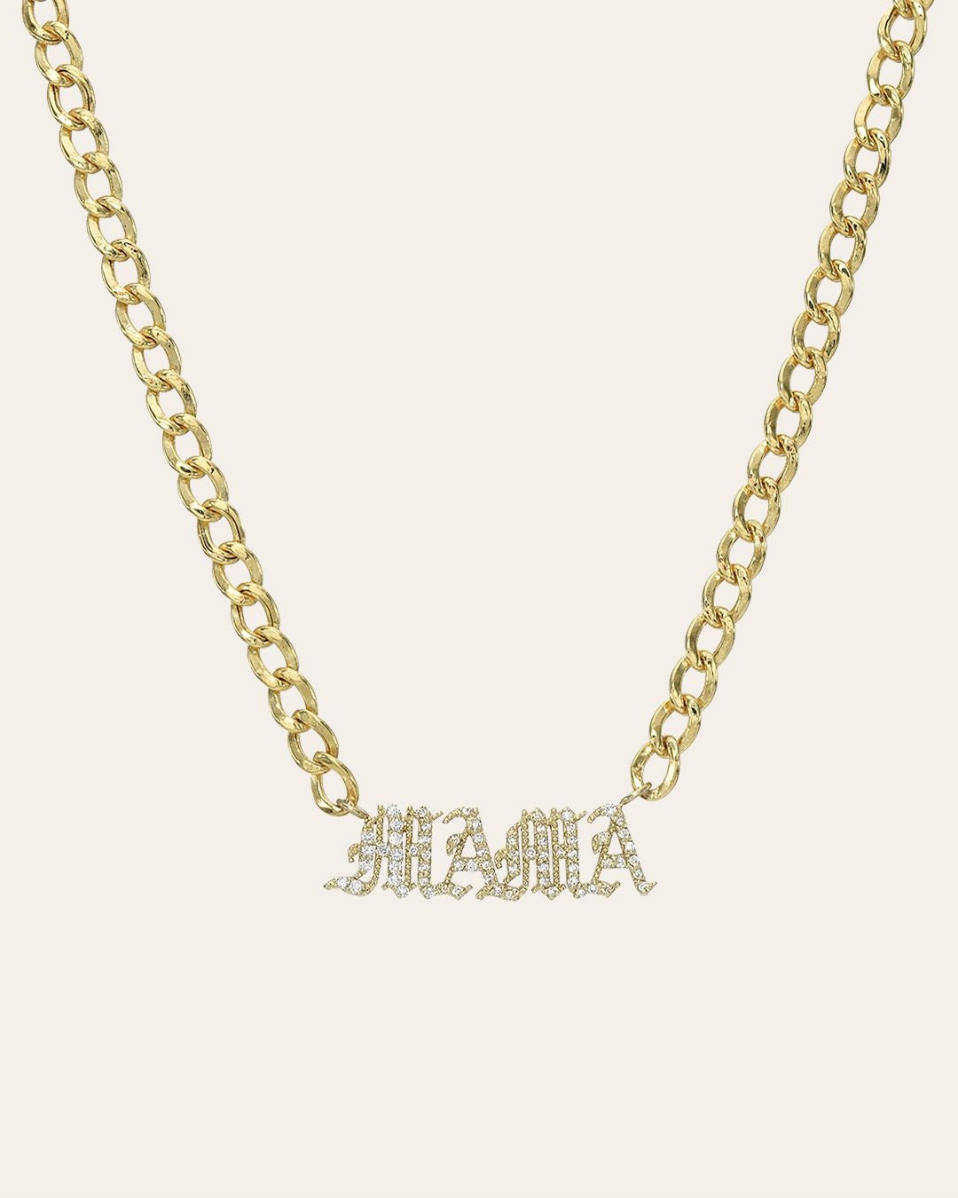 Cuban Link Diamond MAMA Choker - Etsy