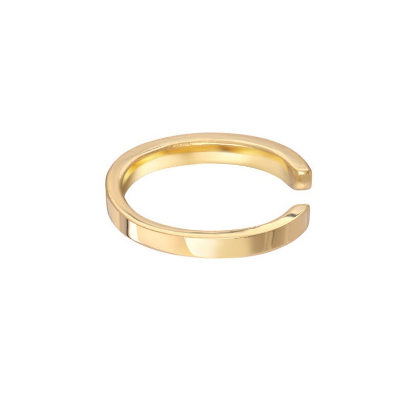 Gold Ear Cuff 14k Solid Gold - Etsy