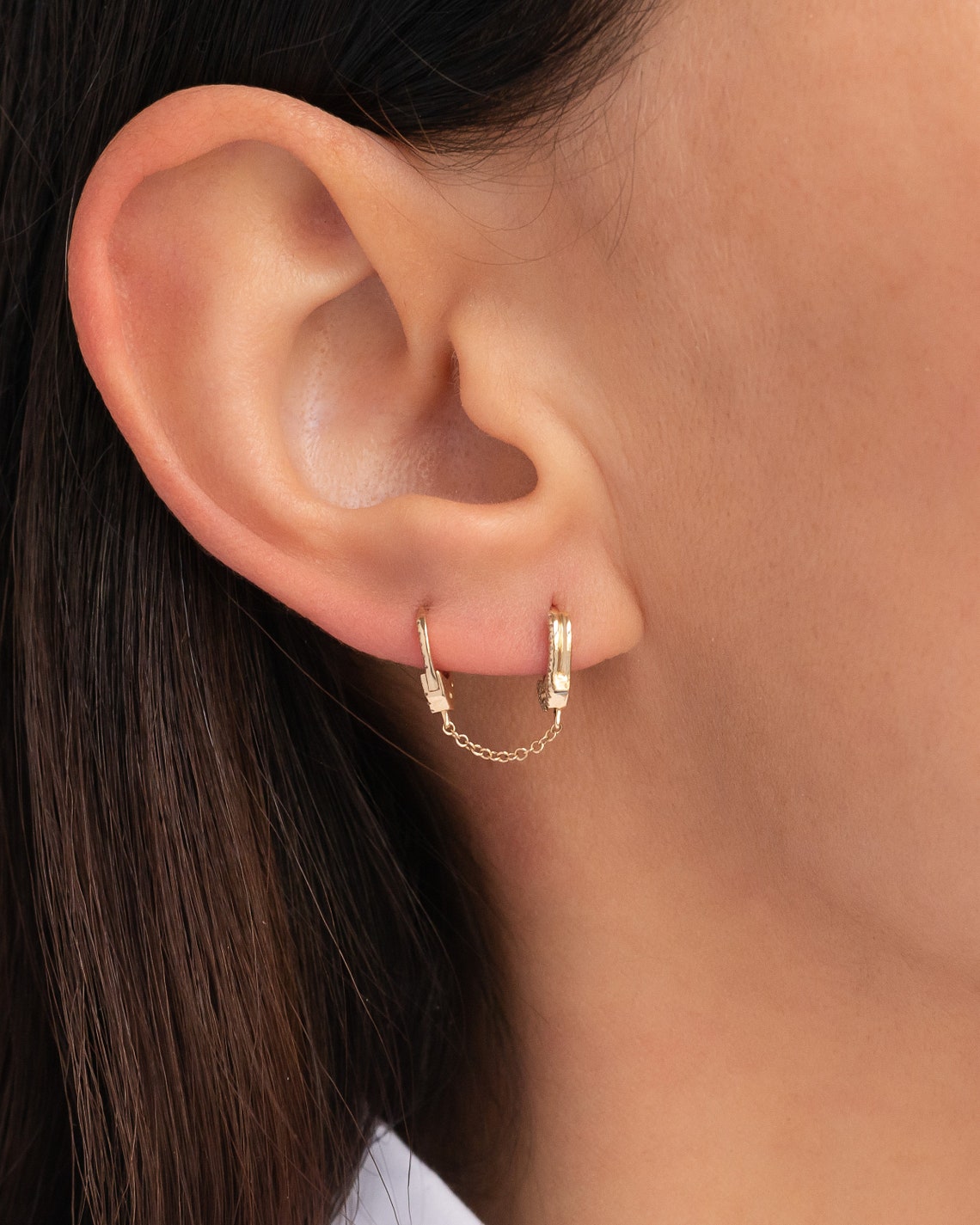 Diamond Hand Cuff Earrings | Etsy