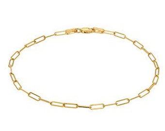 14k Gold Large Open Link Chain Necklace - Etsy