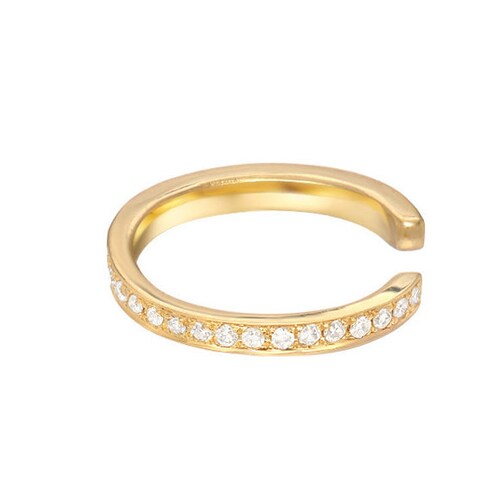 Gold Ear Cuff 14k Solid Gold - Etsy