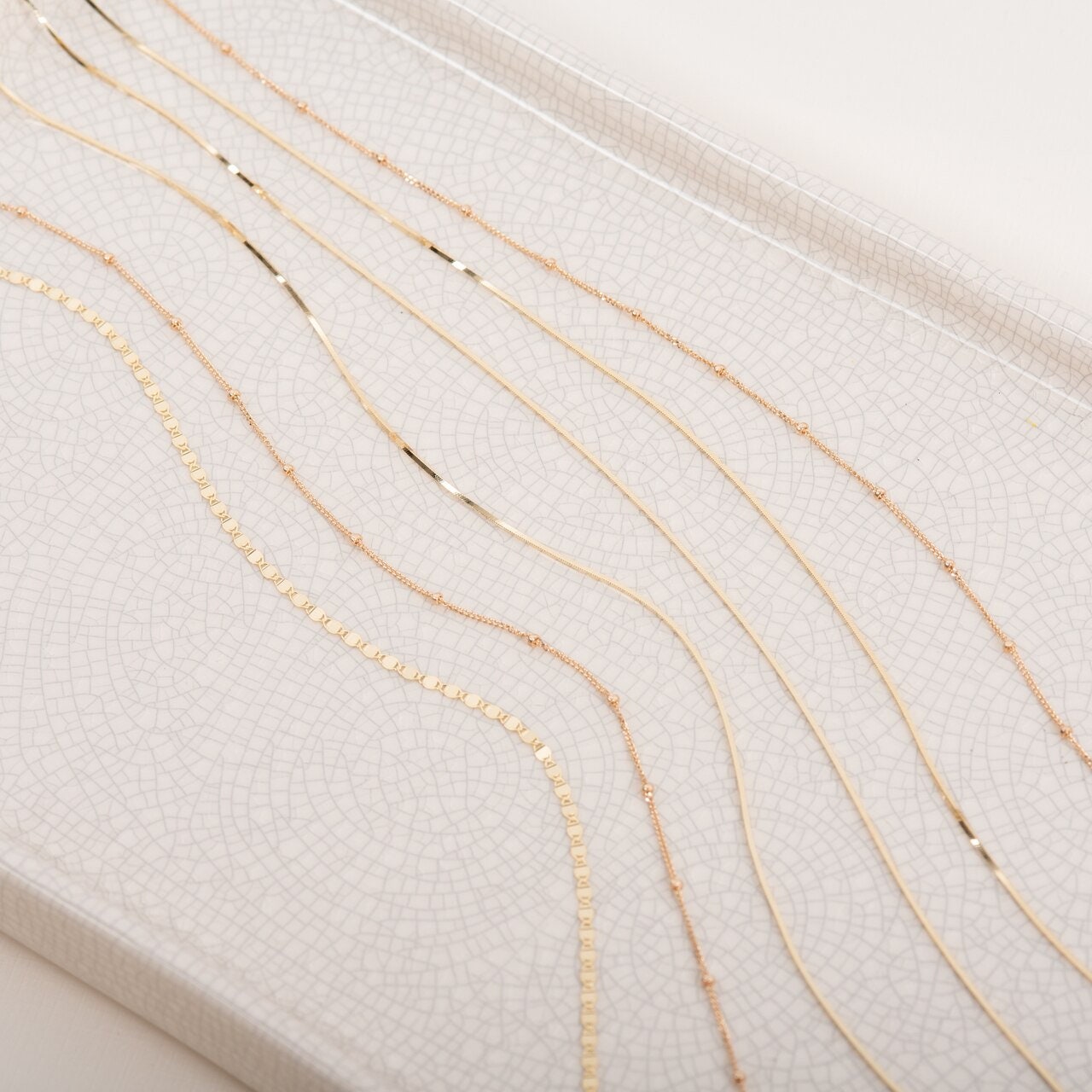 14k Gold Chain Link Segment Necklace - Etsy