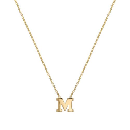 Gold Cursive Initial Necklace 14k Gold Filled Personalized - Etsy