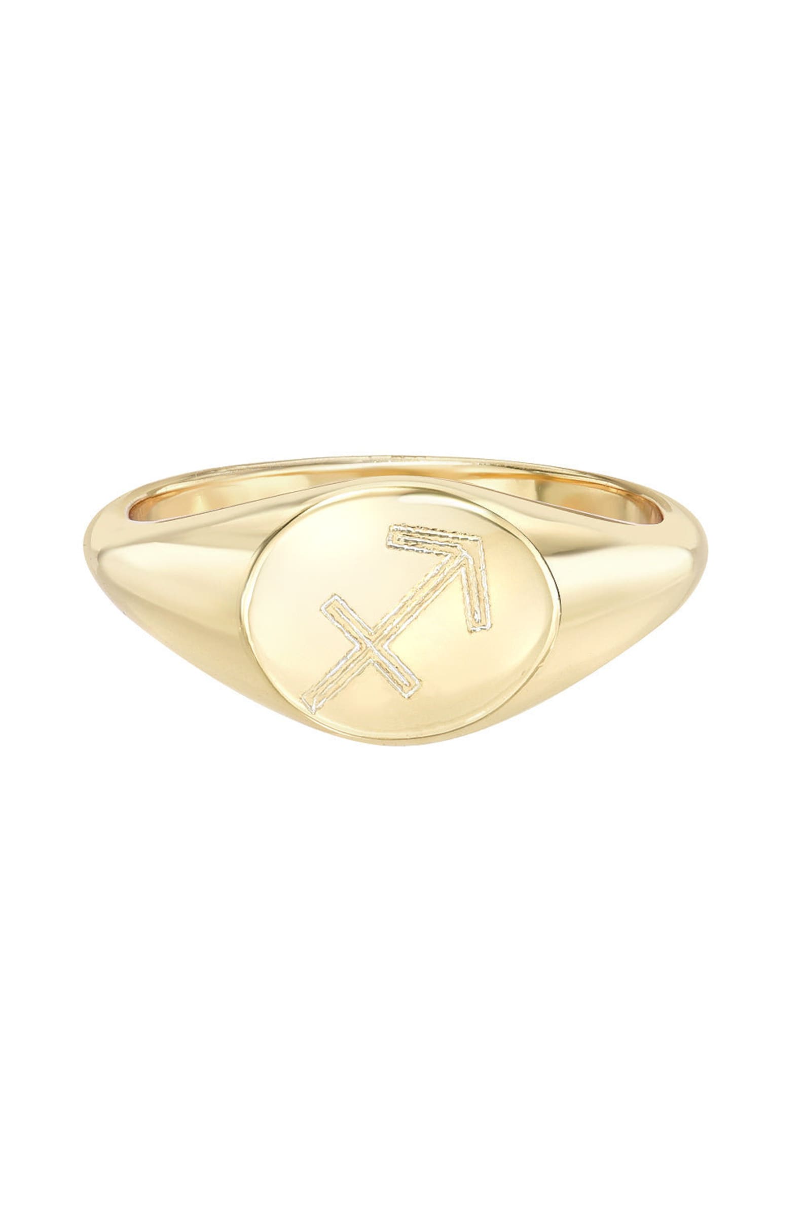 14k Gold Pinky Signet Ring - Etsy