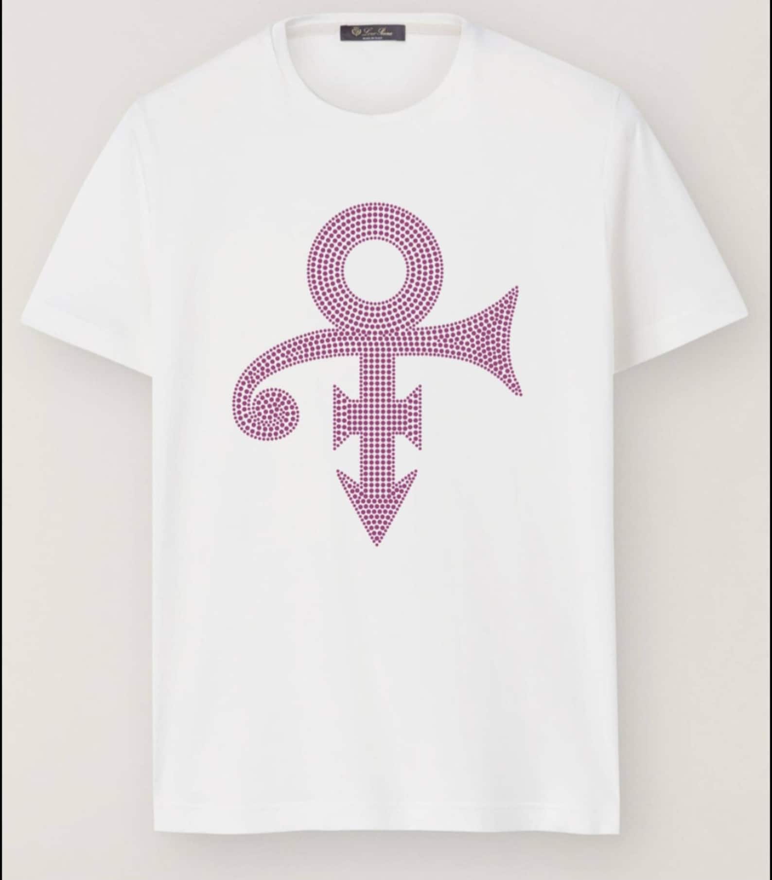 Rhinestone Prince love Symbol t-shirt. - Etsy