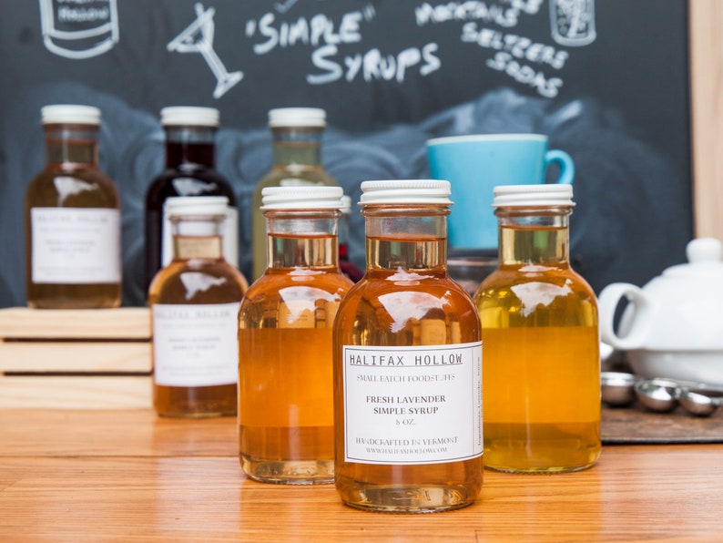 Jarabe simple de lavanda: para cócteles tés y café: regalos - Etsy España