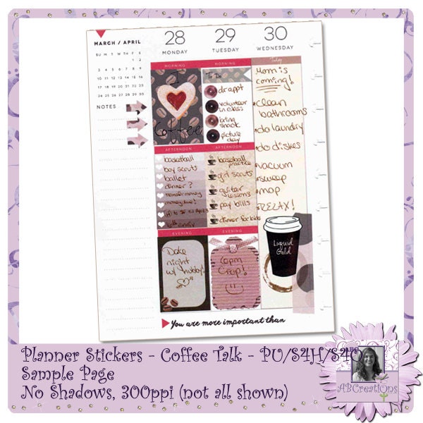 Planner Stickers Printable, Weekly Planner, Daily Planner, Monthly ...
