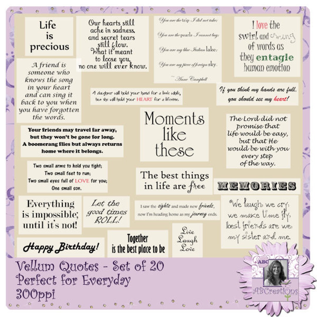 Vellum Quotes, Word Art, Phrases, Titles, Text, Journaling, Sentiment ...