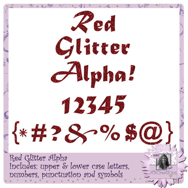 Red Glitter Alphabet, Red Glitter Alpha, Red Glitter Font, Red Glitter ...