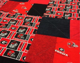 University of Georgia Bulldogs Quilt - Etsy