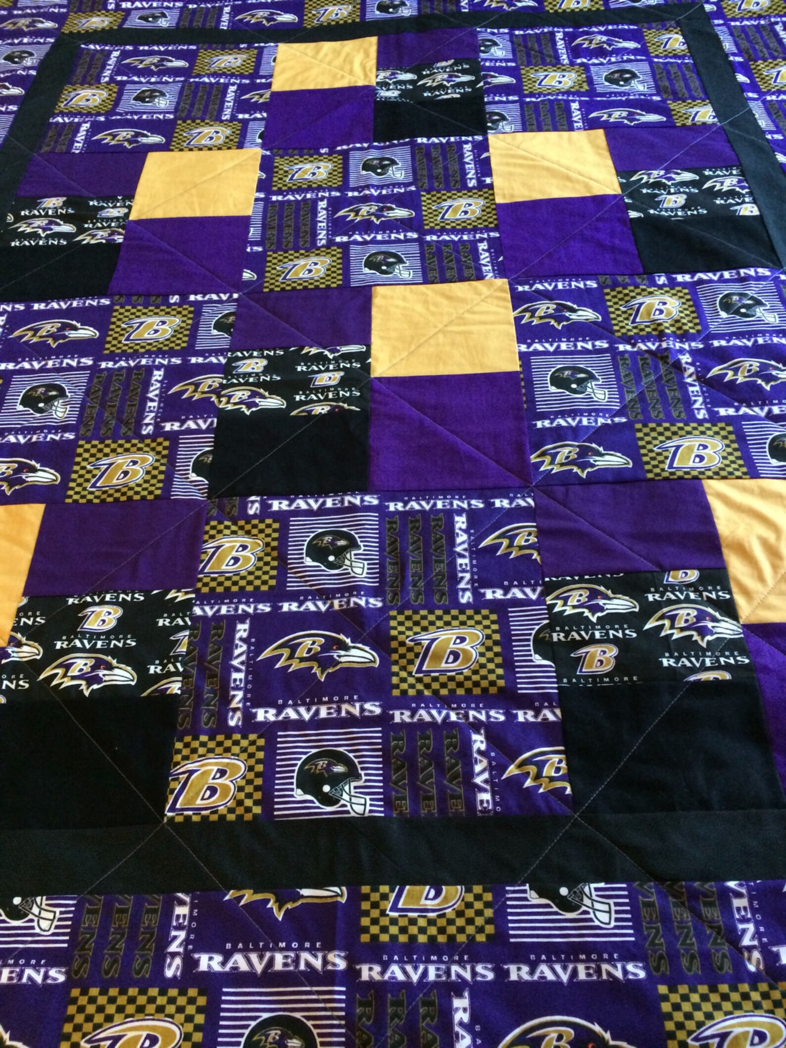 Balitmore Ravens Quilt - Etsy