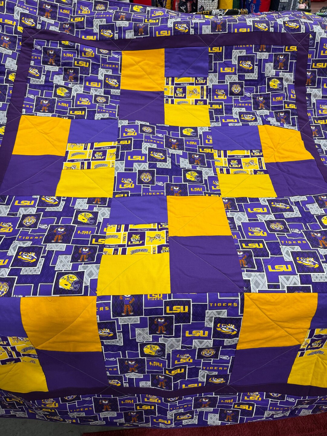 LSU Tigers Quilt - LSU Fan - Etsy