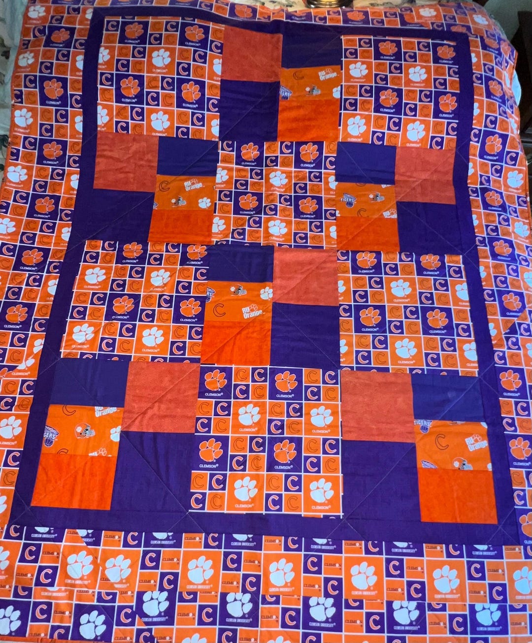 Clemson Tigers Quilt - Clemson University - Etsy