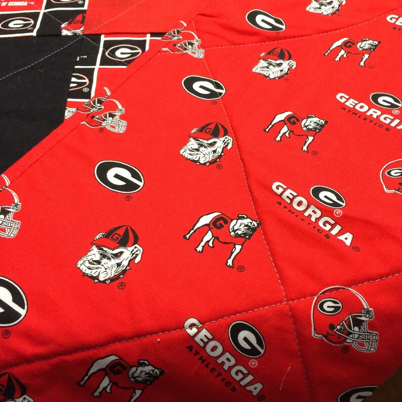 Georgia Bulldogs Quilt - Etsy