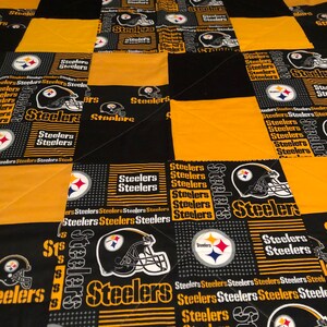 Pittsburgh Steelers Quilt - Handmade Steelers Quilt- NFL Steelers ...