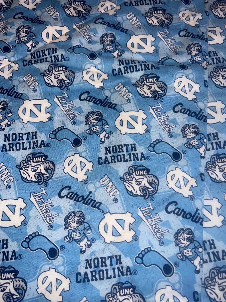 UNC Tarheels Quilt- Tarheels Fan Gift -university of North Carolina - Etsy