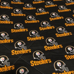 Pittsburgh Steelers Quilt: Black and Gold Fan Gift - Etsy