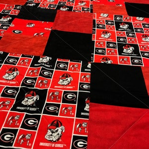 Georgia Bulldogs Quilt - Etsy