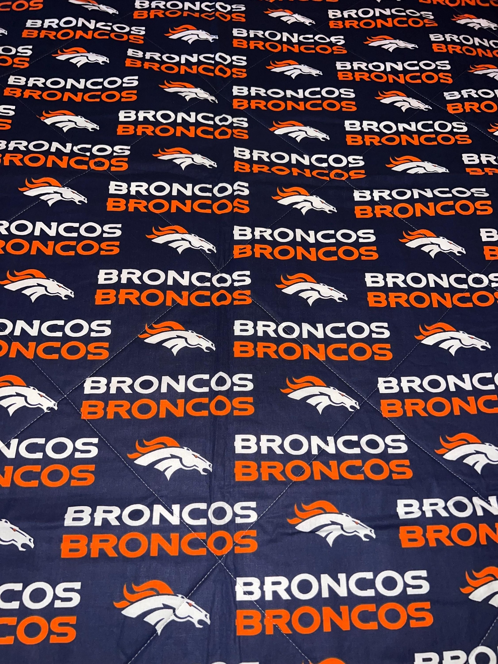 Denver Broncos Quilt - Etsy