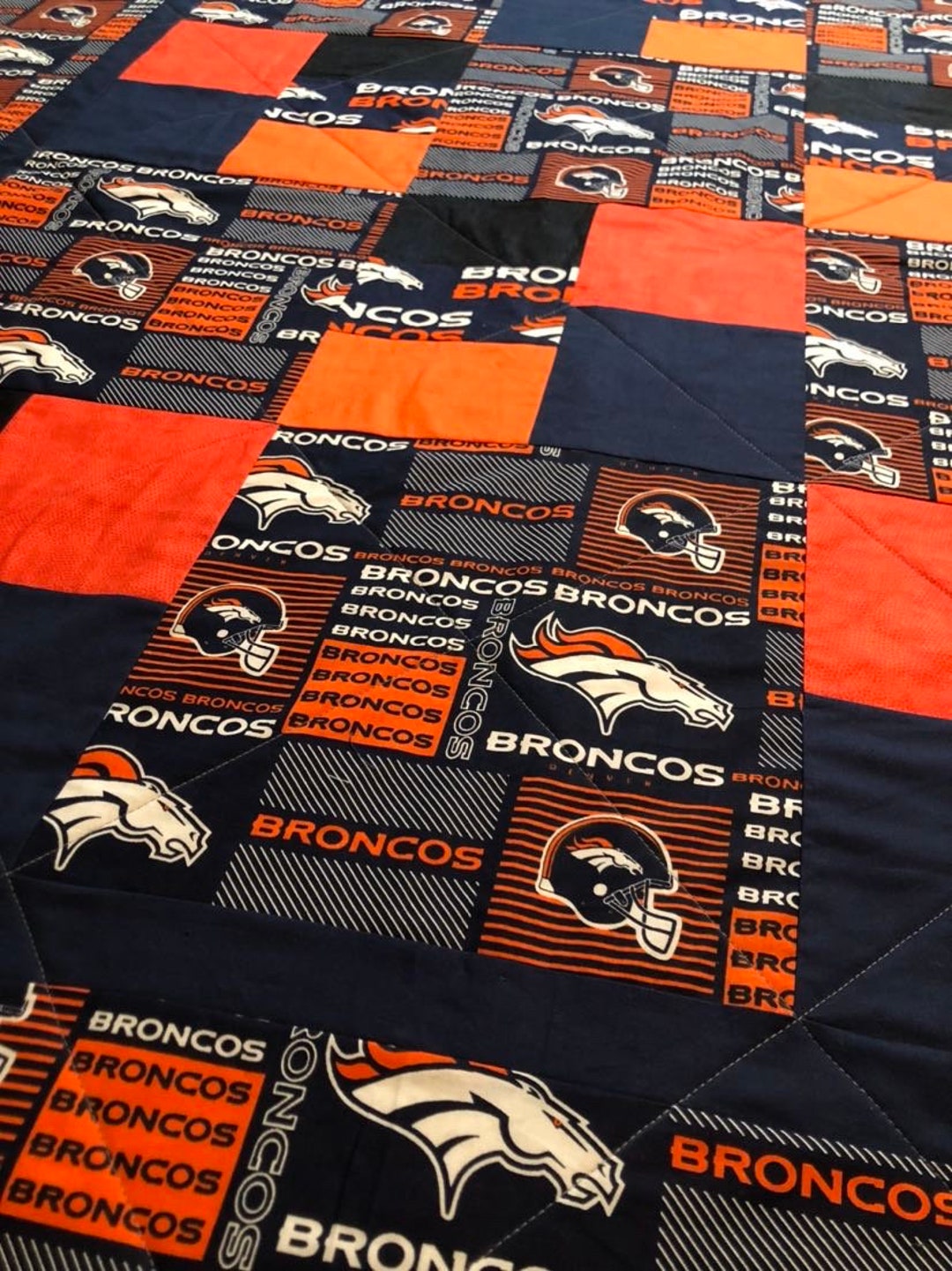 Denver Broncos Quilt - Etsy