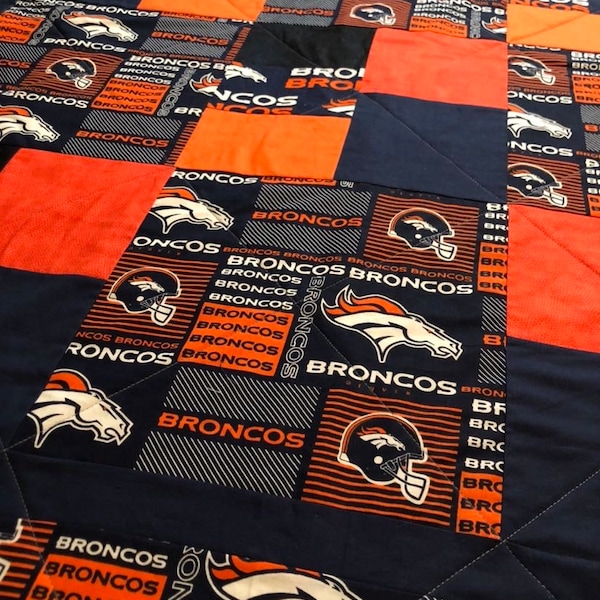 Denver Broncos Bedding - Etsy