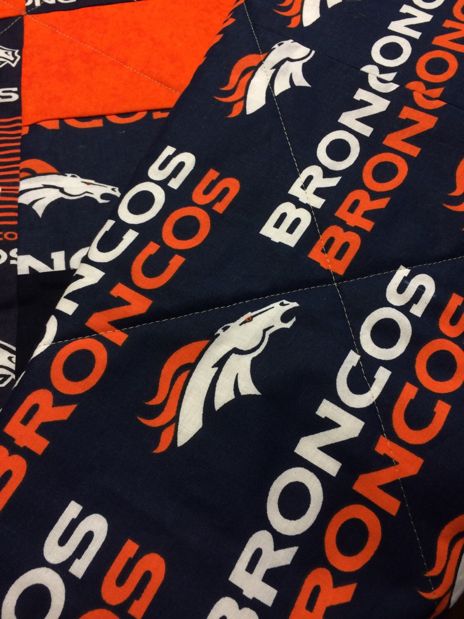 Denver Broncos Quilt - Etsy
