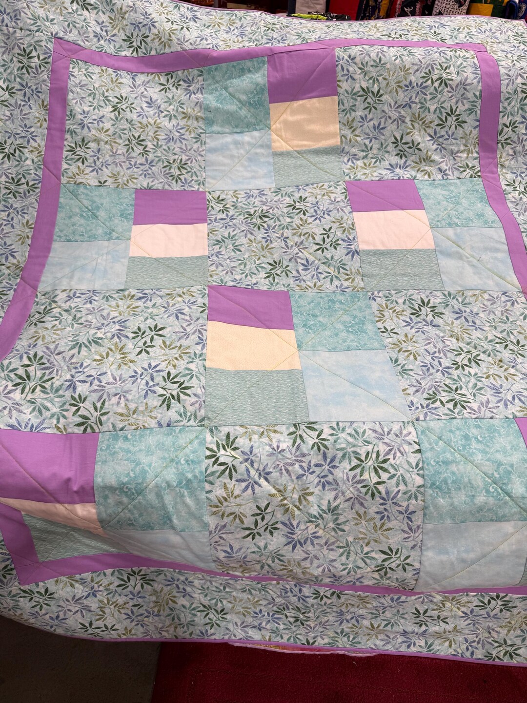 Lavender Dreamscape Quilt - Patchwork Quilt - Etsy