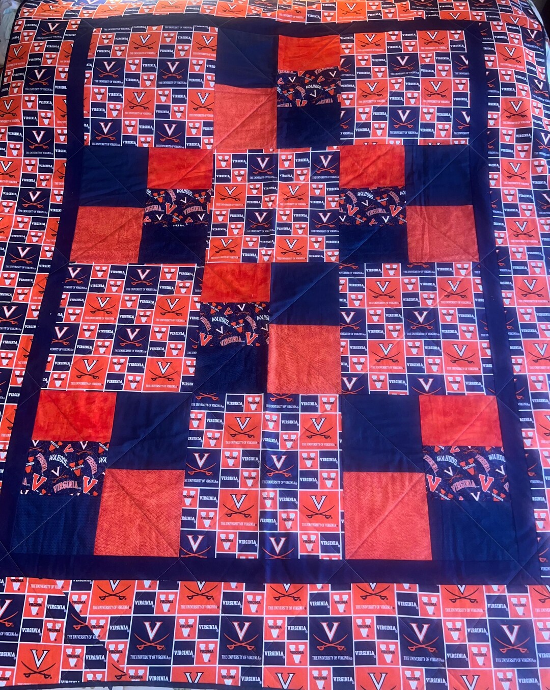 University of Virginia Quilt - UVA Handmade Quilt - Etsy