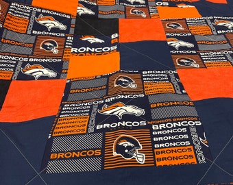 Denver Broncos, Denver Broncos Quilt, Broncos Quilt, Sports Quilt ...
