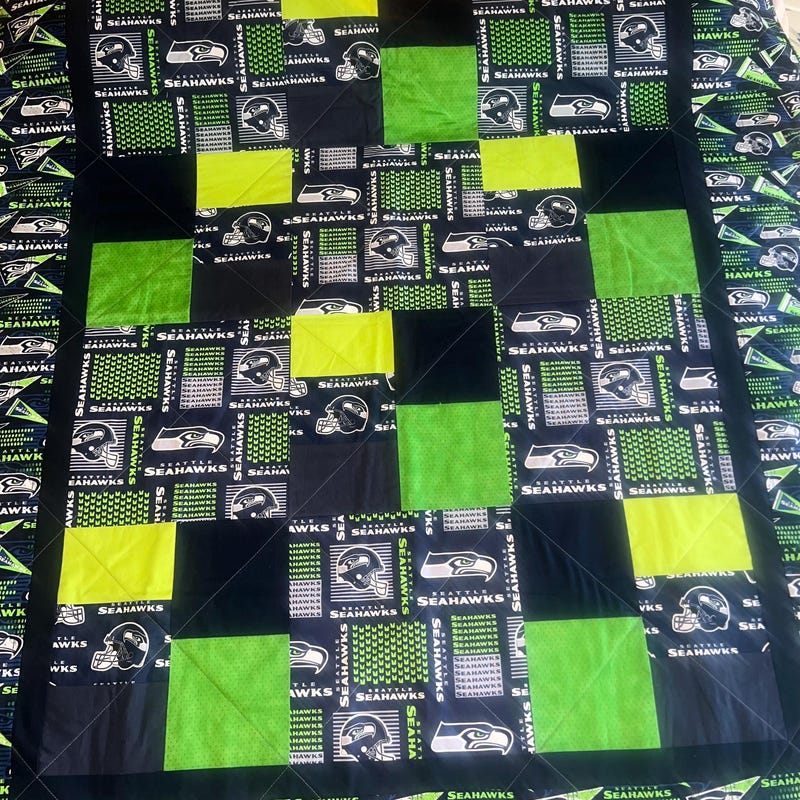 Seahawks Quilt - Etsy