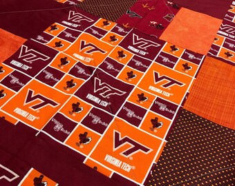 Virginia Tech Quilt - Etsy