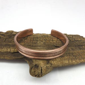 Rustic Copper Cuff Bracelet, Gift for Him or Her, Copper Anniversary ...