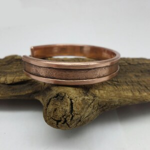 Rustic Copper Cuff Bracelet, Gift for Him or Her, Copper Anniversary ...