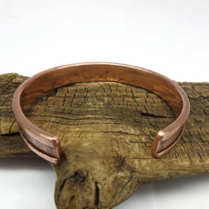 Rustic Copper Cuff Bracelet, Gift for Him or Her, Copper Anniversary ...