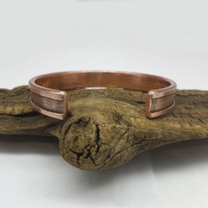 Rustic Copper Cuff Bracelet, Gift for Him or Her, Copper Anniversary ...