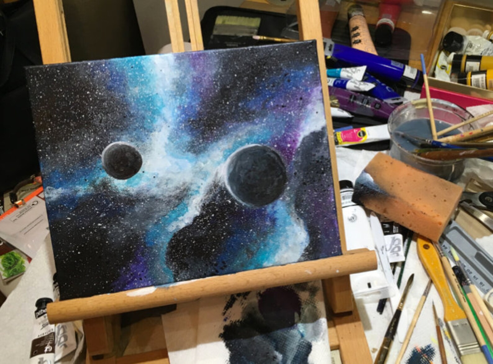 Space Print, Galaxy Print, Planets Wall Art, Nebula Art, Mysterious ...