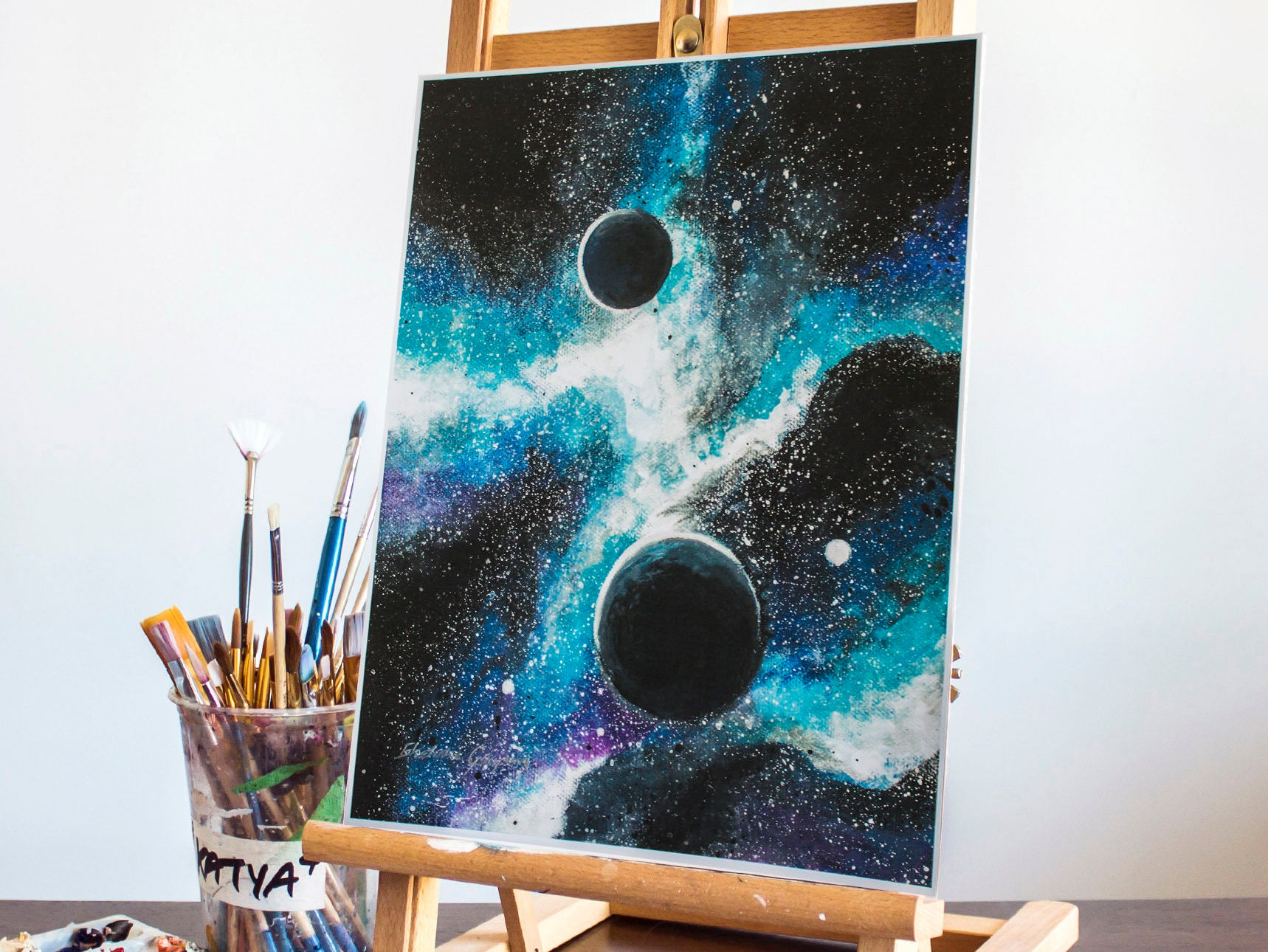 Space Print, Galaxy Print, Planets Wall Art, Nebula Art, Mysterious ...