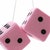Pink Plush Dice 3" - Pair of Hanging Pink Dice With Black Pips (dots ...