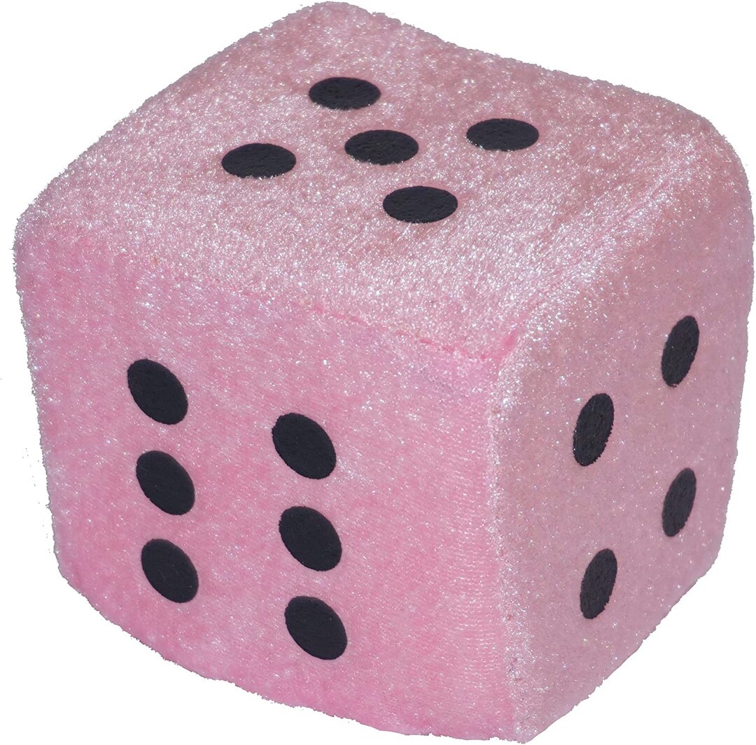 Large Plush Pink Dice for Bunco - Etsy